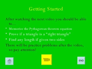 The Pythagorean Theorem | PPT
