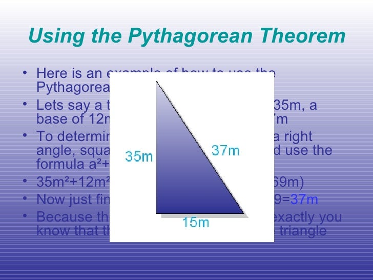 The Pythagorean Theorem