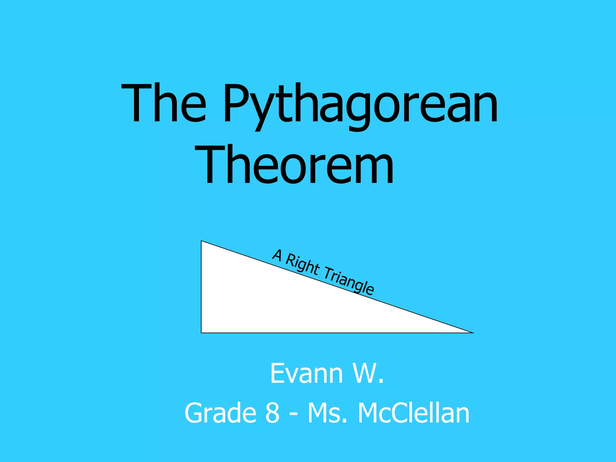 The Pythagorean Theorem | PPT