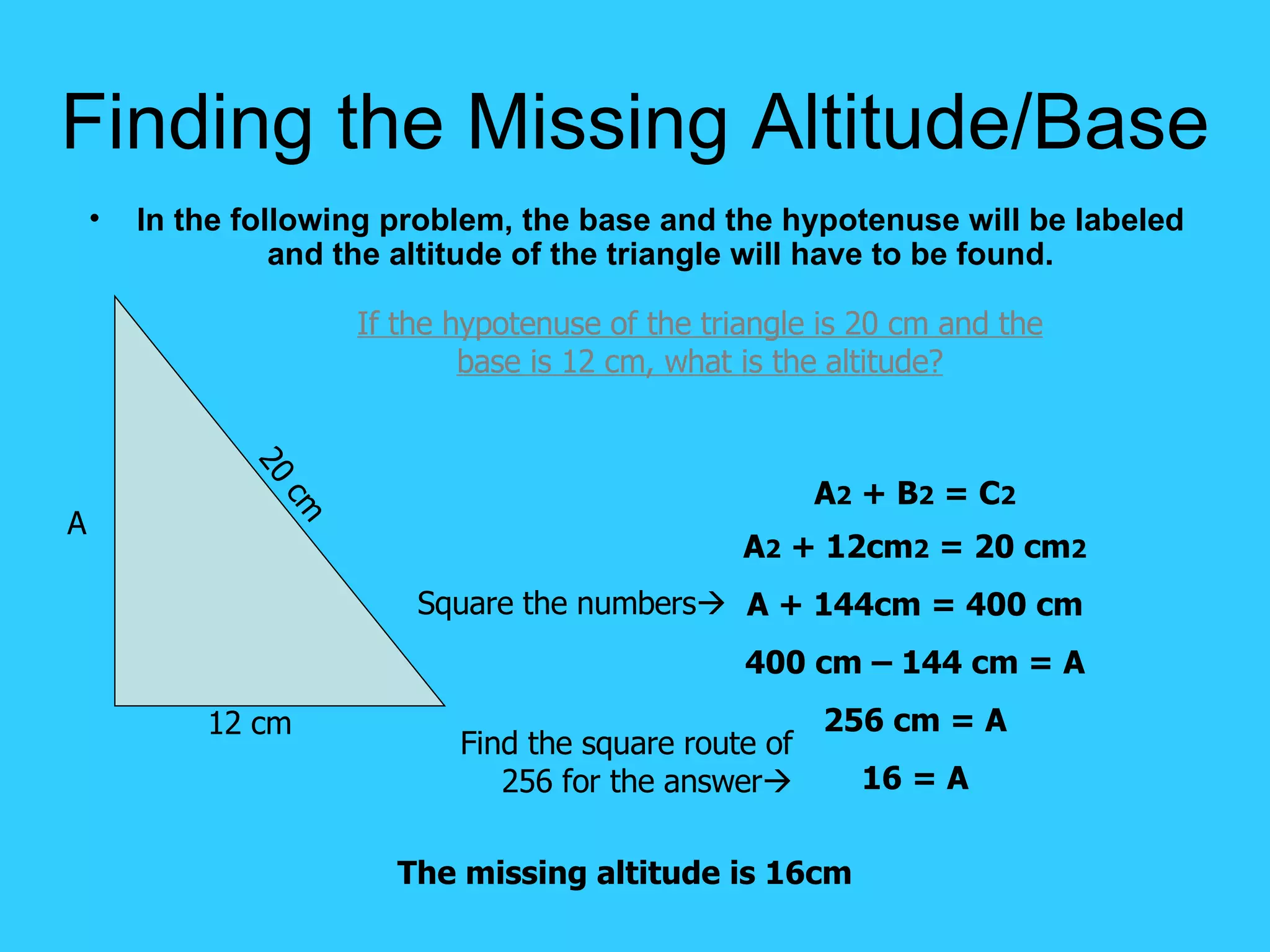 The Pythagorean Theorem | PPT