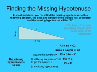 The Pythagorean Theorem | PPT