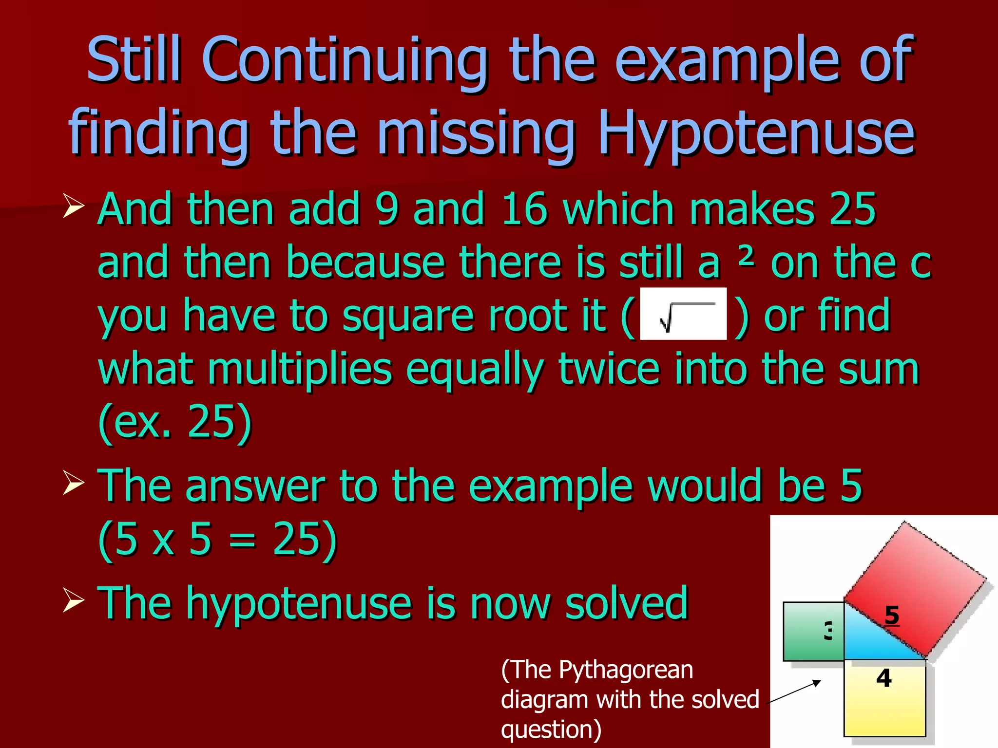 The Pythagorean Theorem | PPT | Physics | Science
