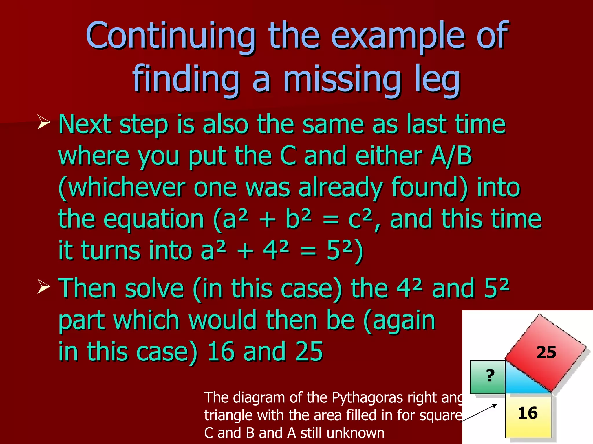 The Pythagorean Theorem | PPT