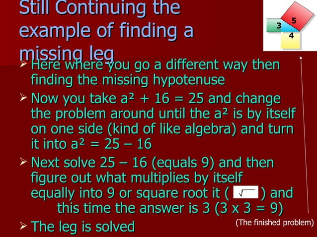 The Pythagorean Theorem | PPT | Physics | Science