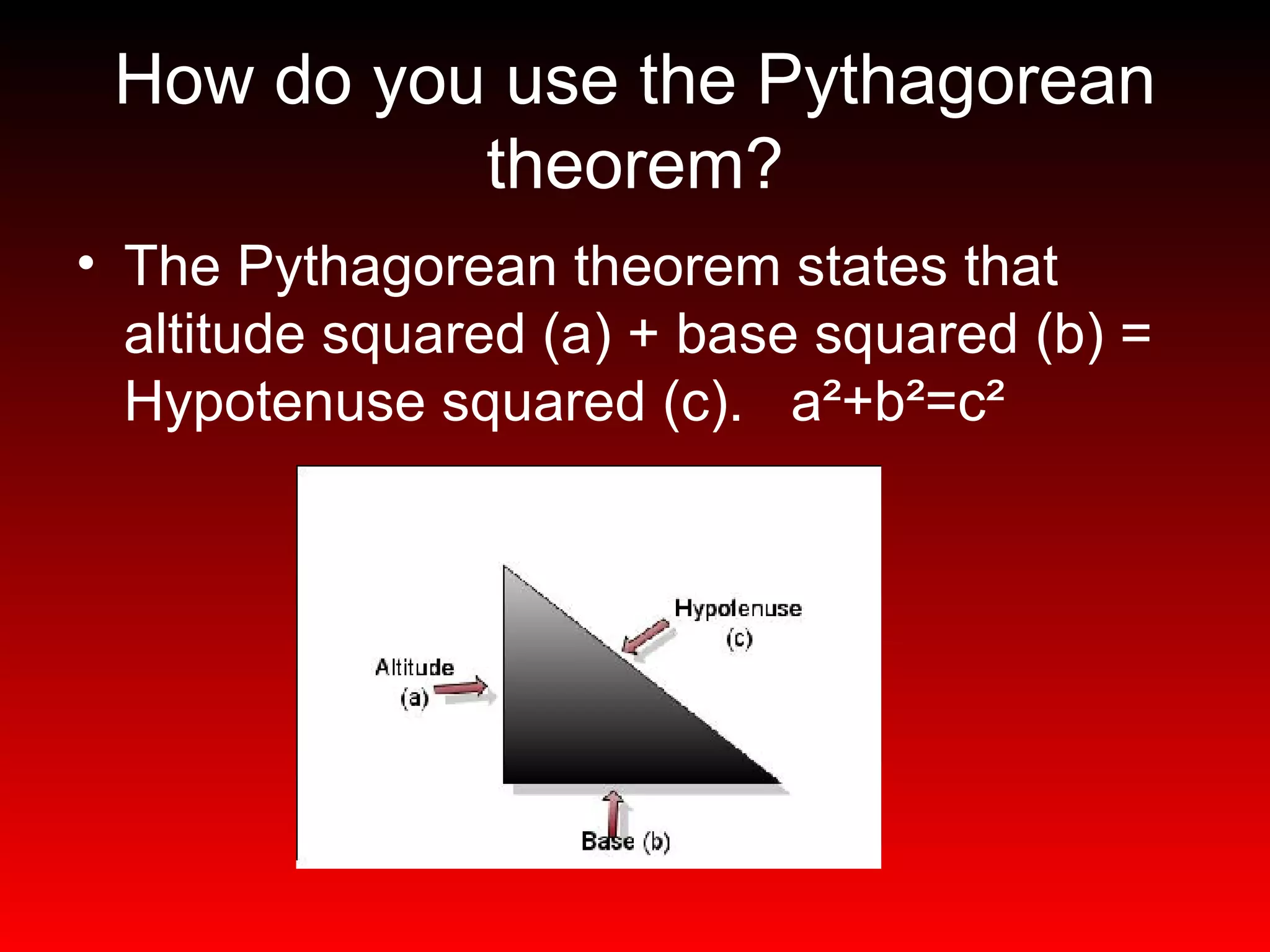 The Pythagorean Theorem | PPT