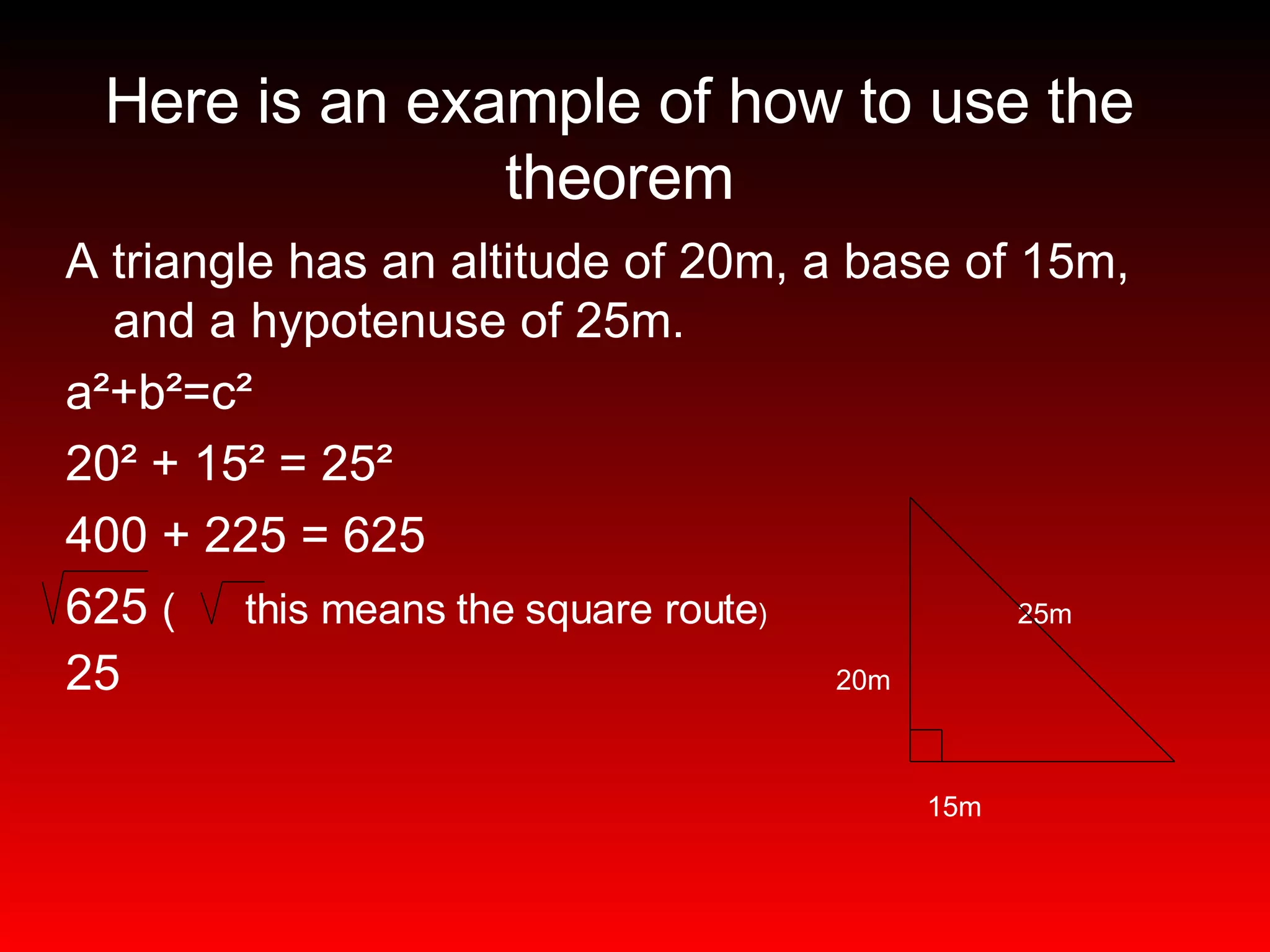The Pythagorean Theorem | PPT