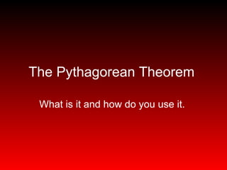 The Pythagorean Theorem | PPT