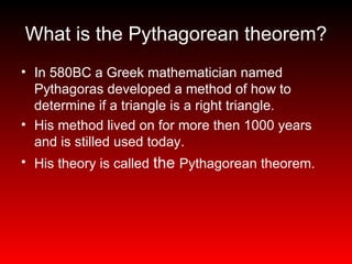 The Pythagorean Theorem | PPT