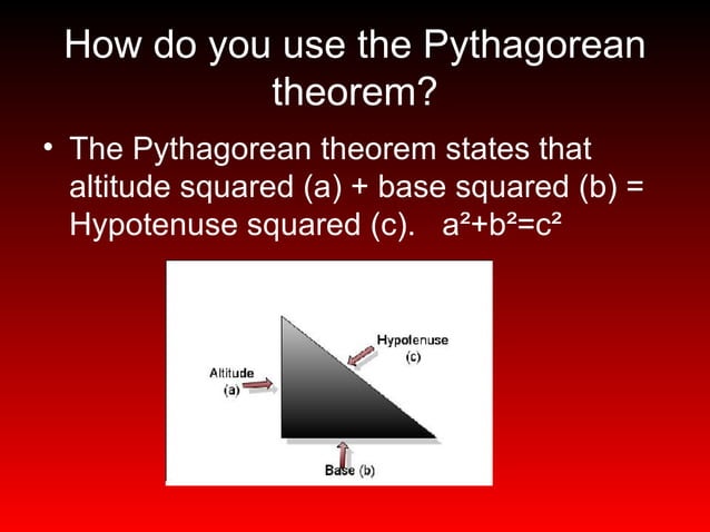 The Pythagorean Theorem | PPT