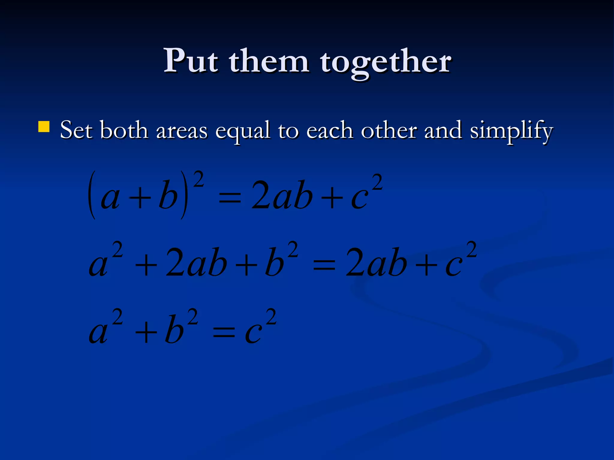 The Pythagorean Theorem Lesson | PPT
