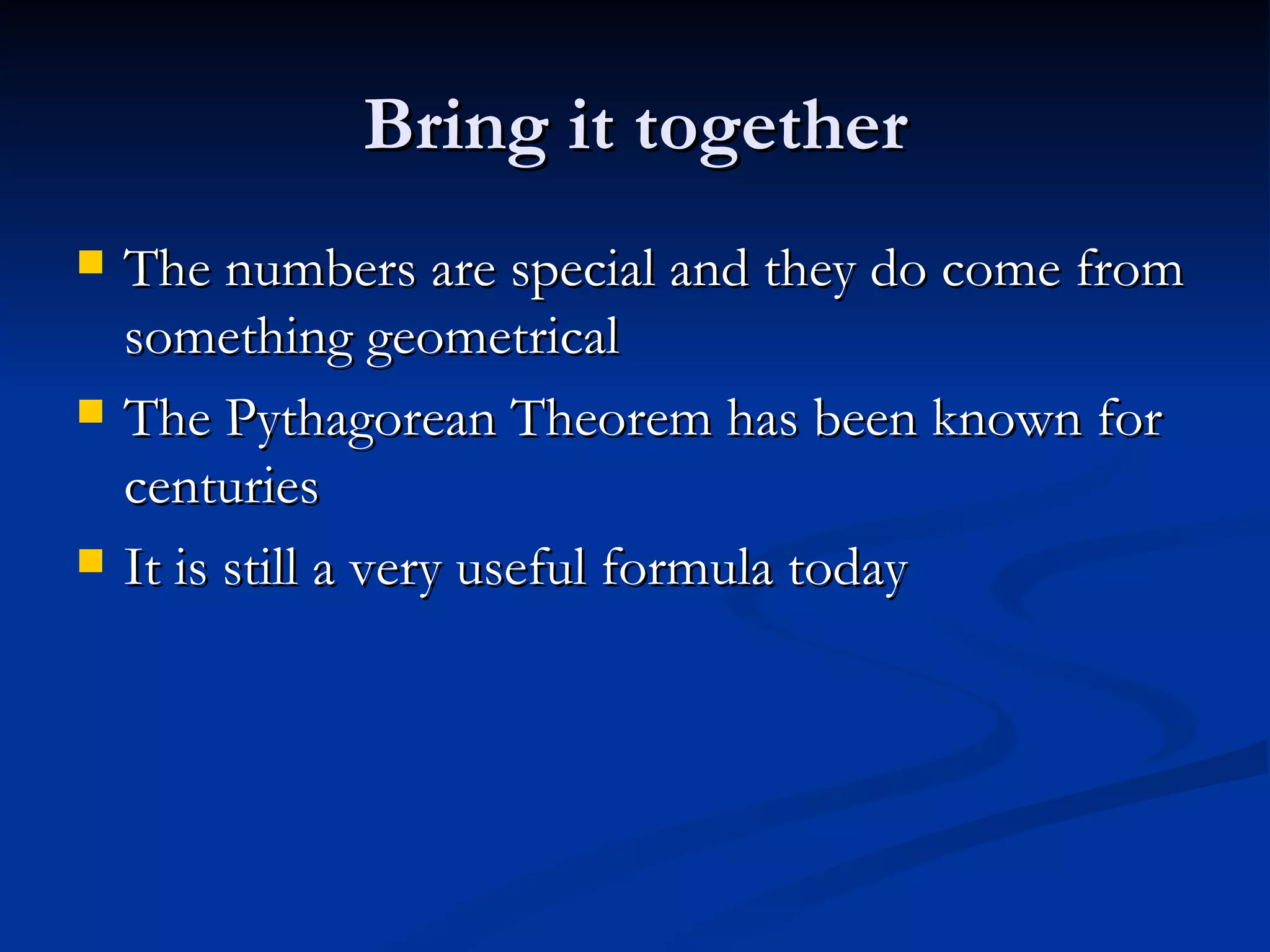 The Pythagorean Theorem Lesson | PPT