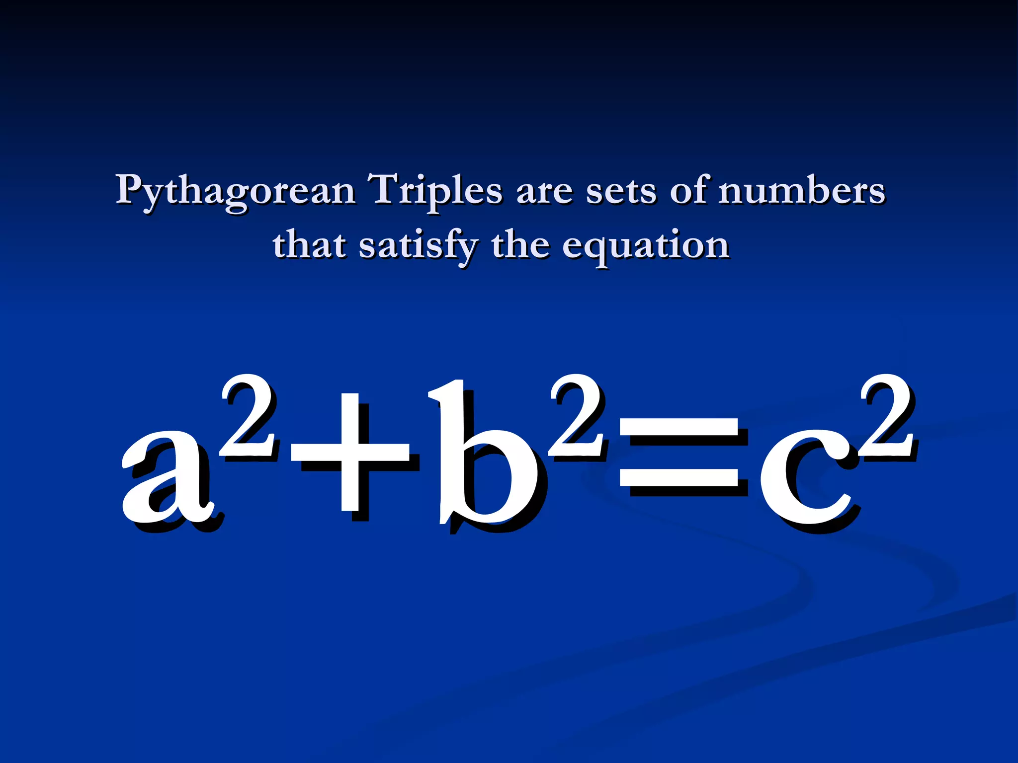 The Pythagorean Theorem Lesson | PPT