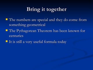 The Pythagorean Theorem Lesson | PPT