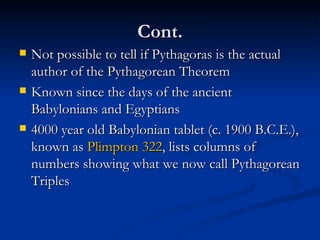 The Pythagorean Theorem Lesson | PPT