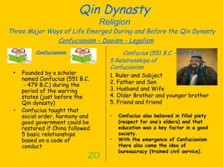 The Qin And Tang Dynasties | PPT