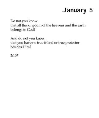The Qur’an – 365 Selections For Daily Reading | PDF