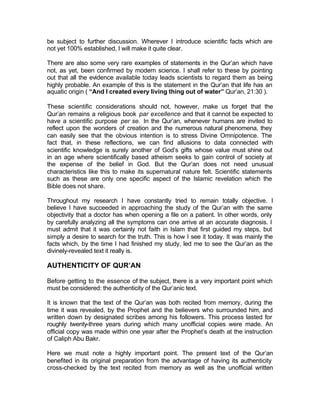 The Qur’an And Modern Science | PDF