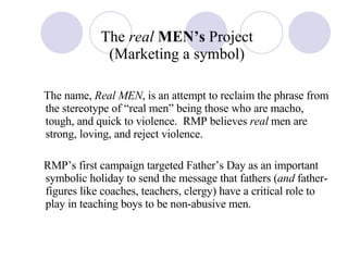 The Real Men’ Project | PPT
