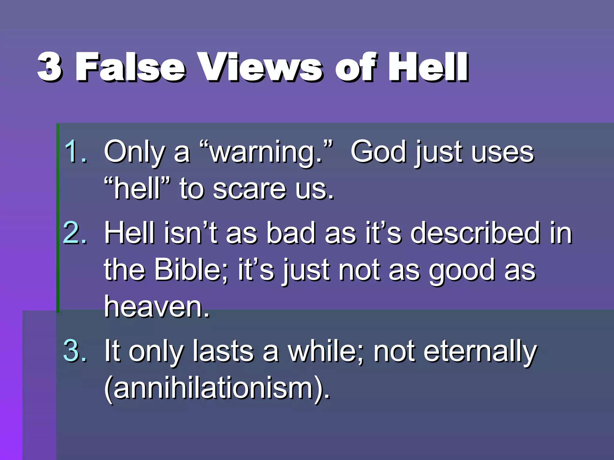 The Reality Of Hell | PPT