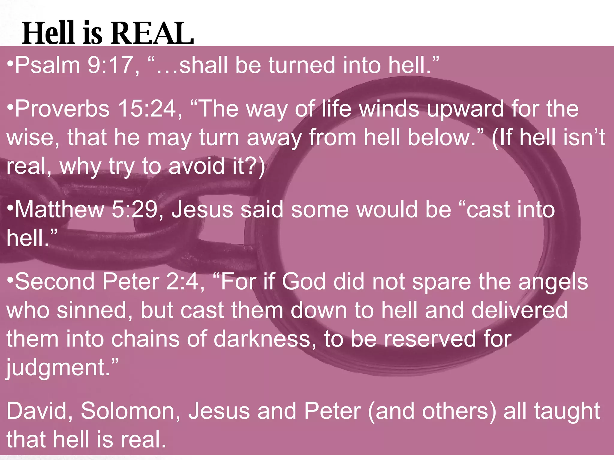 The Reality Of Hell | PPT