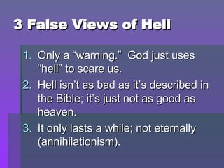 The Reality Of Hell | PPT
