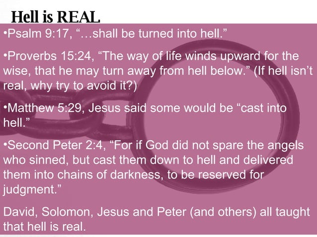 The Reality Of Hell | PPT