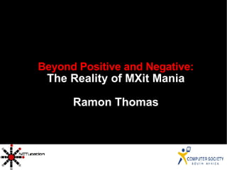 The Reality of the MXit Mania | PPT