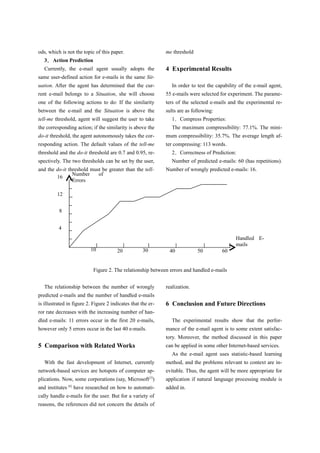 The Realization of Agent-Based E-mail automatic Handling System | PDF