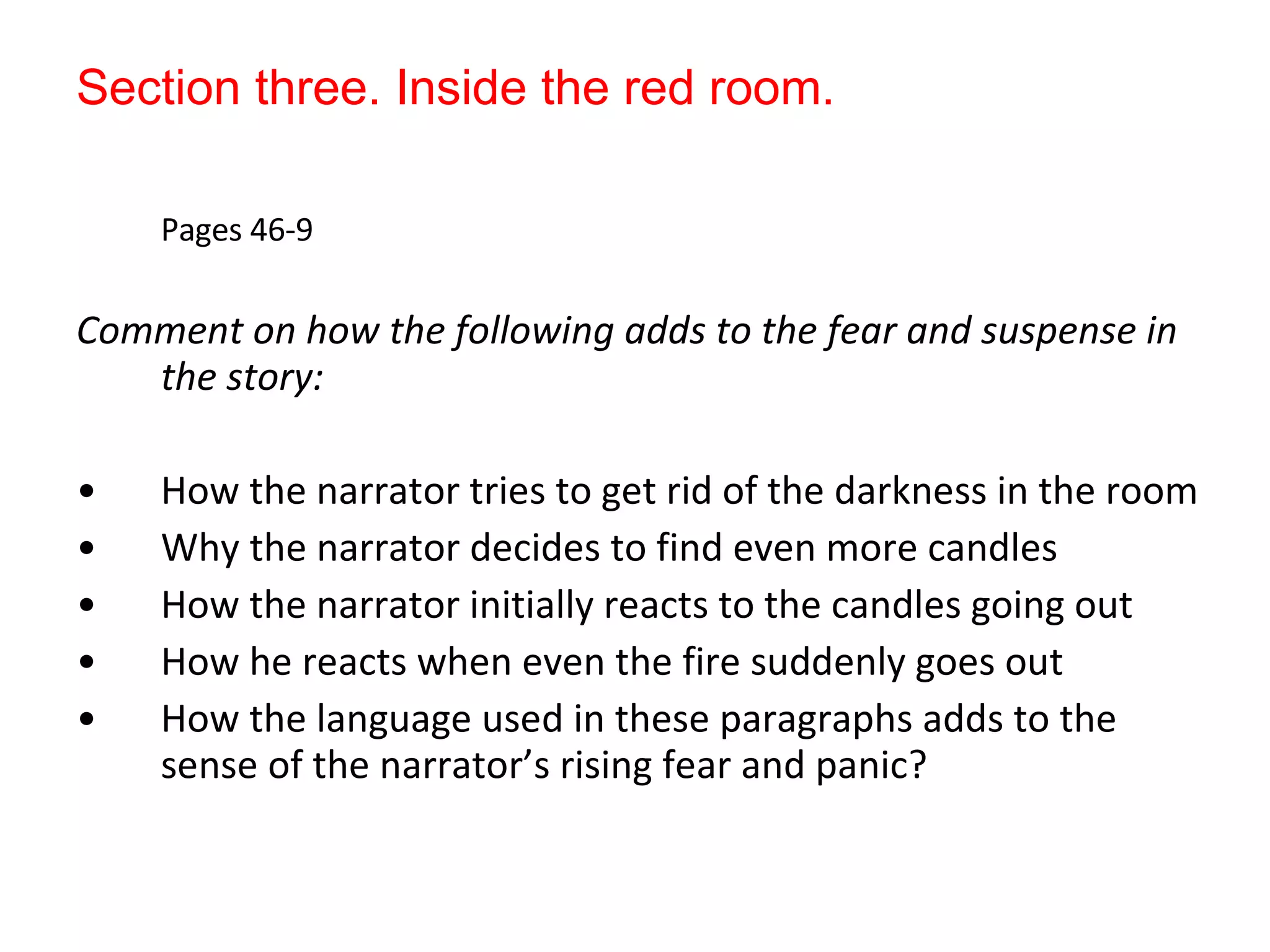 The Red Room | PPT
