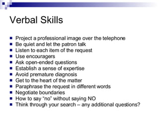 The Reference Interview | PPT