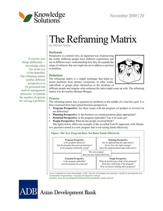 The reframing-matrix | PDF