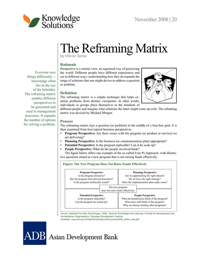 The reframing-matrix | PDF