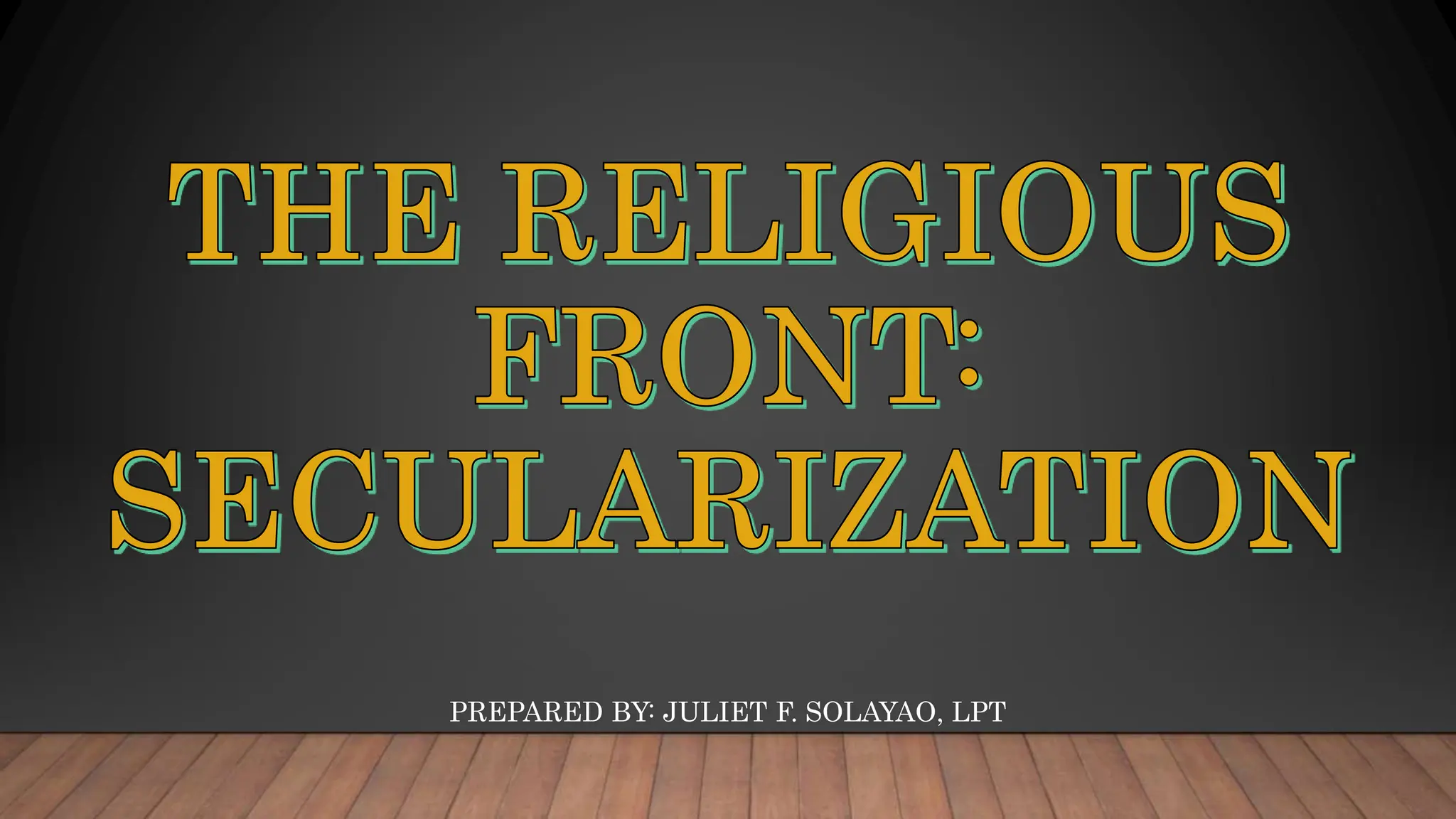 THE-RELIGIOUS-FRONT-Lesson-4.pptxggvvvvv | PPTX
