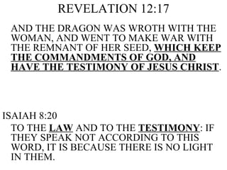 The Remnant Of Revelation 12 & 17 | PPT | Christianity | Religion ...