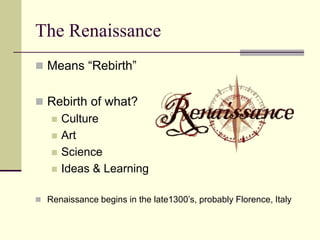 The Renaissance-an Introduction | PPT