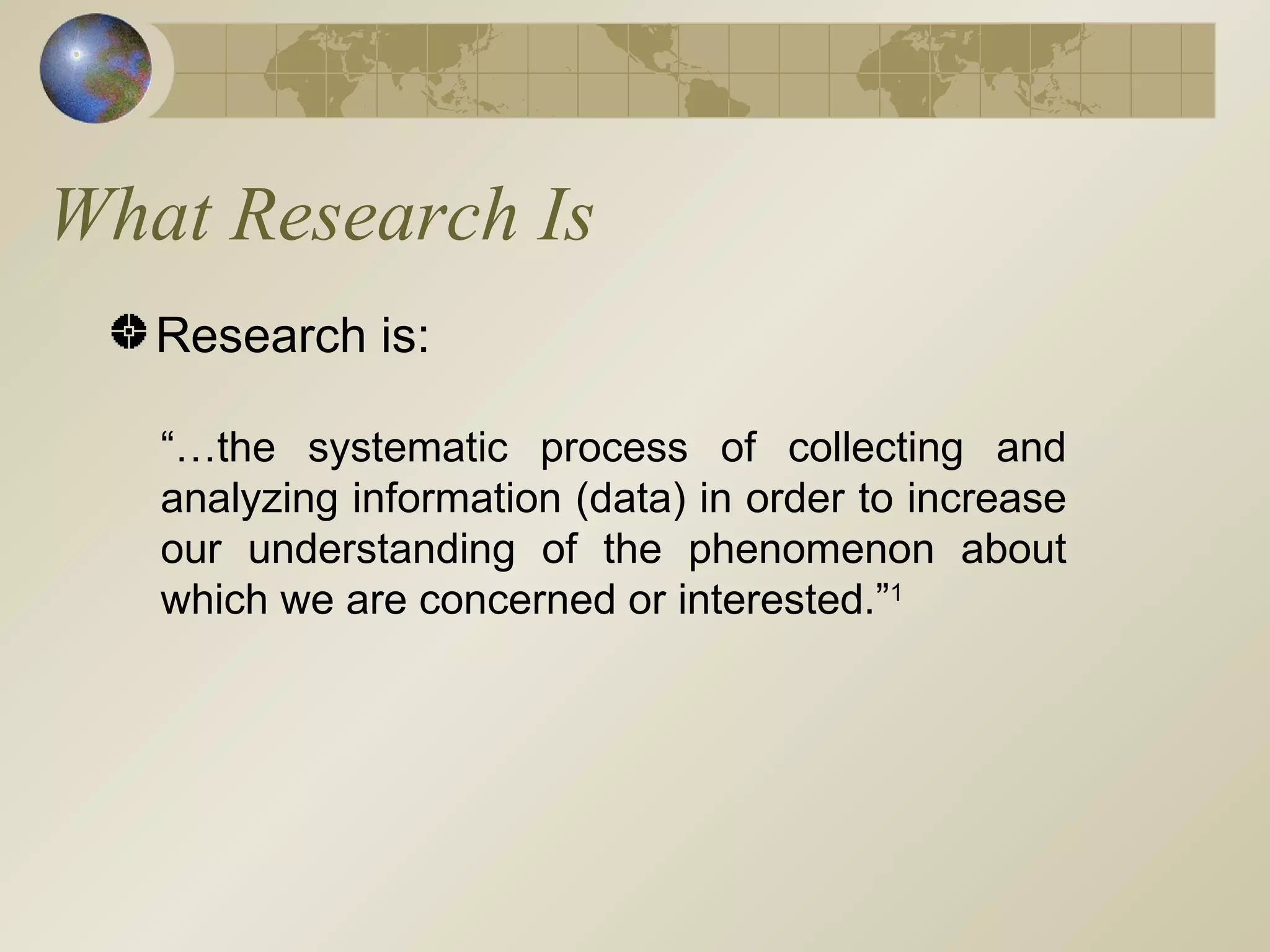 What is research? | PPT