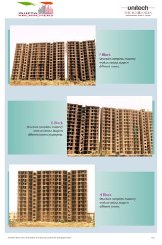 Unitech Residences Construction Update | PDF