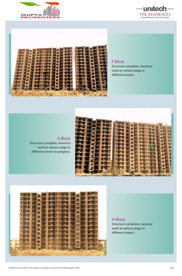 Unitech Residences Construction Update | PDF