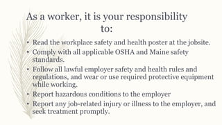 The rights and responsibilities of employers and employees | PPTX