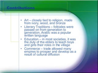 The Rise Of African Civilization | PPT