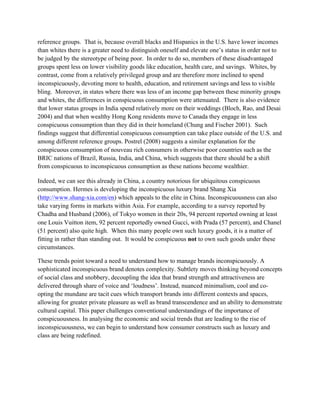 The Rise Of Inconspicuous Consumption | PDF