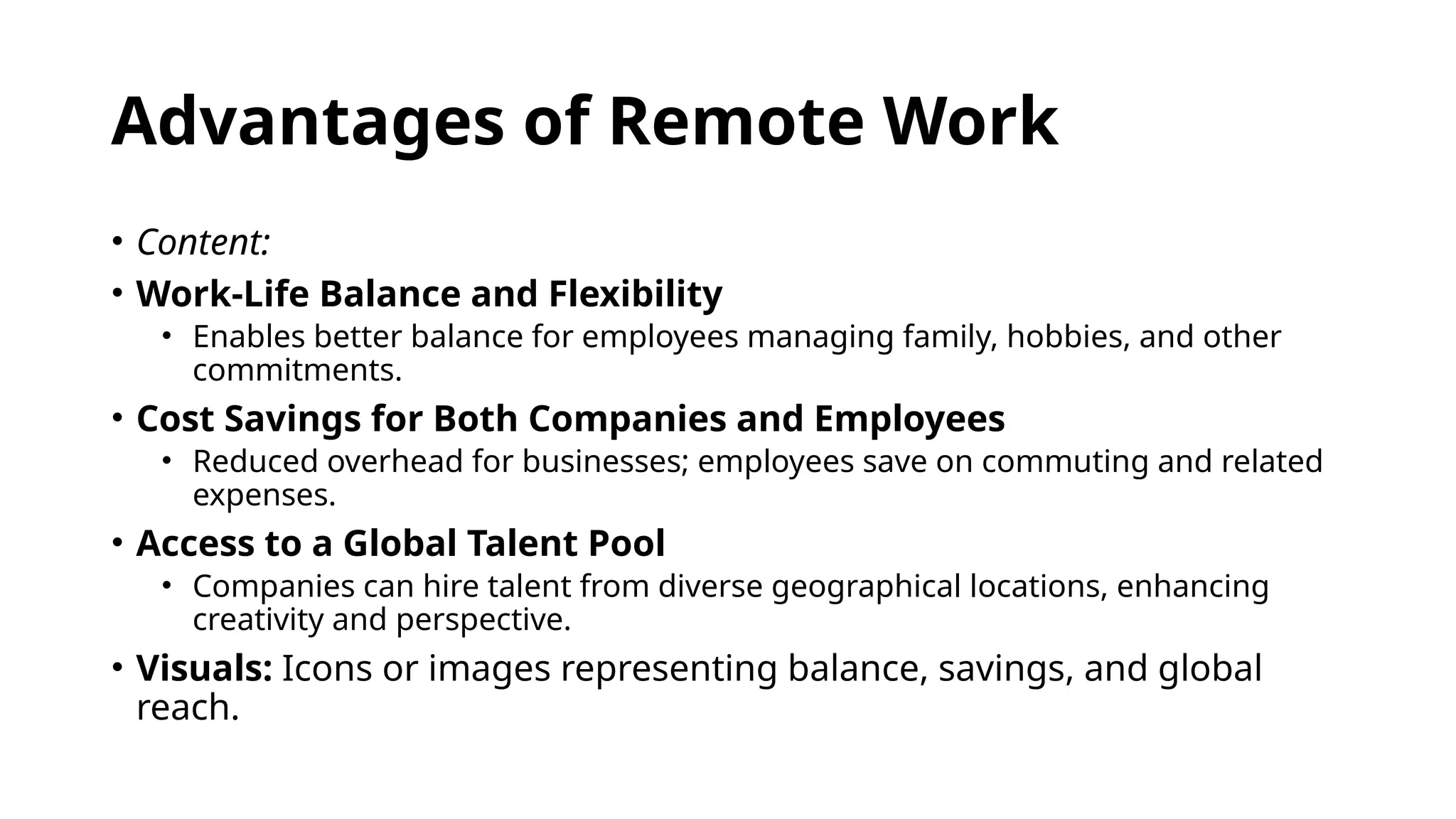 Presentation about "The Rise of Remote Work" | PPTX