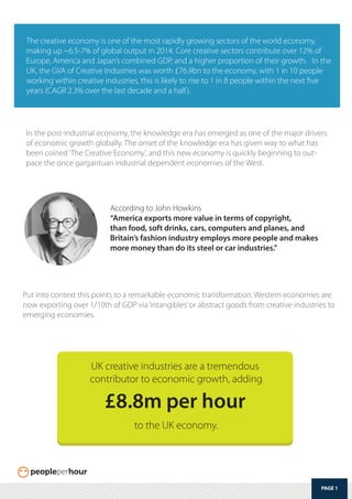 The Rise Of The Creative Economy | PDF