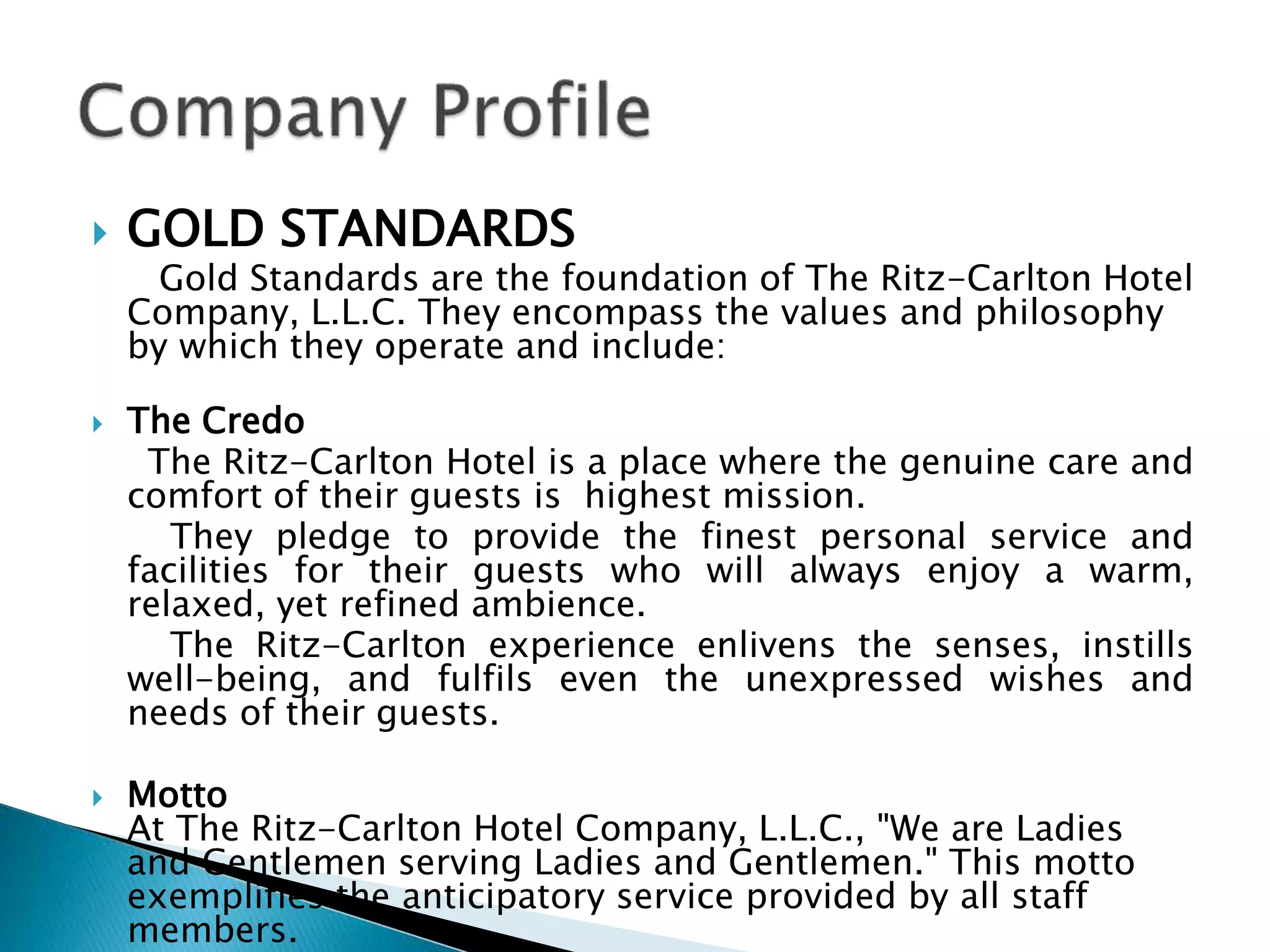The ritz carlton hotel | PPTX