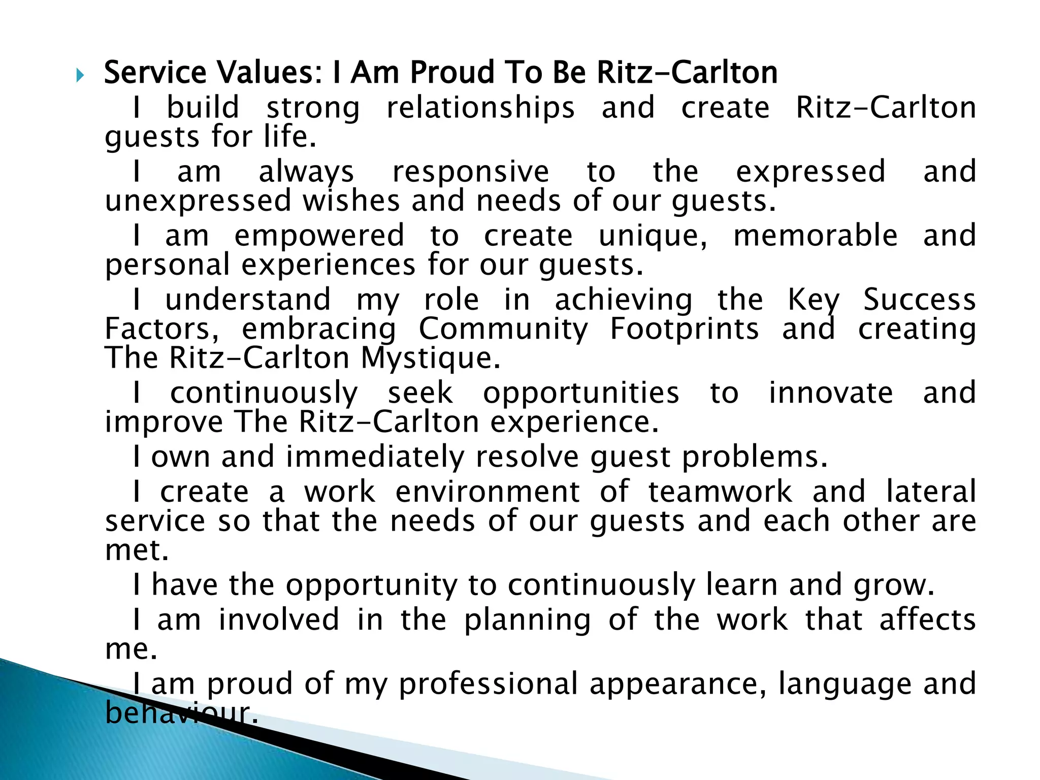 The ritz carlton hotel | PPTX
