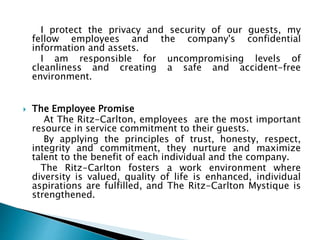 The ritz carlton hotel | PPTX