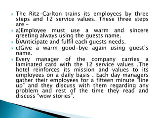 The ritz carlton hotel | PPTX