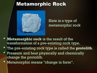 the introduction to the rock cycle ppt.. | PPT