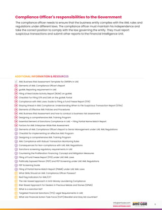 The Role of AML Compliance Officer - AML UAE | PDF