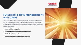 The Role of CAFM in Modern Facility Management | PDF